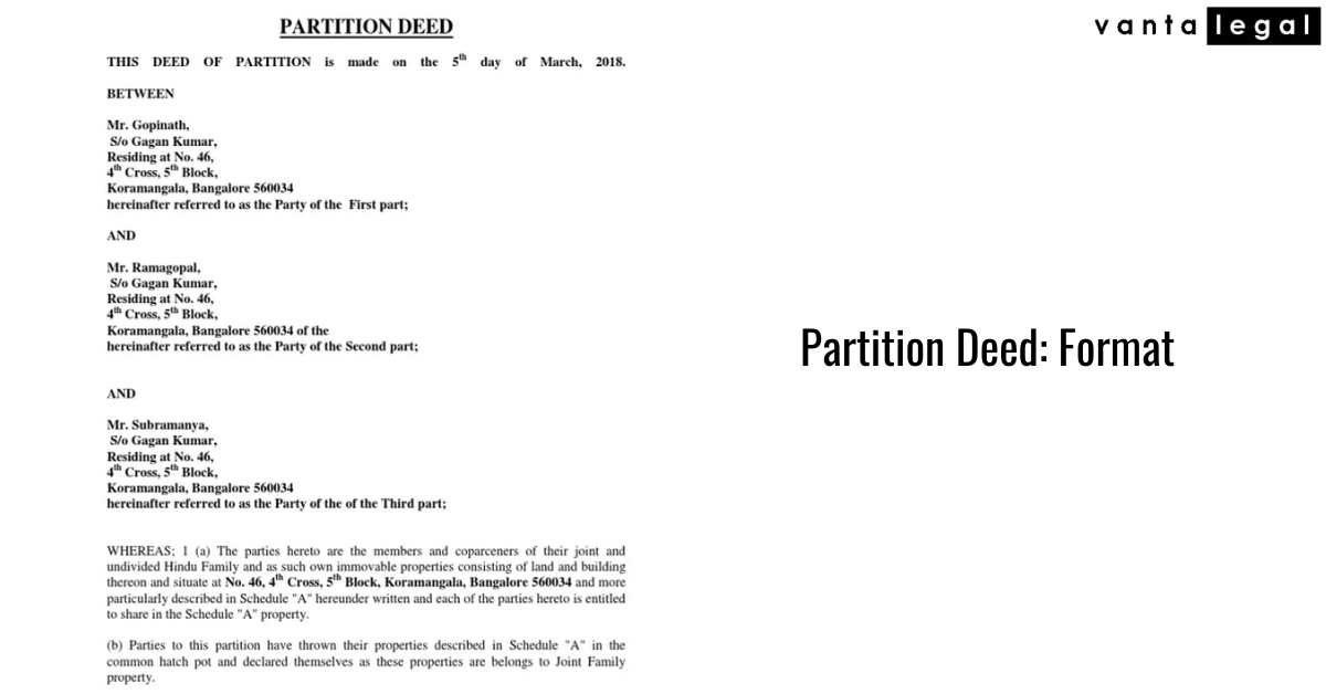 Partition Deed: Meaning, Importance, Process and Document Requirements ...